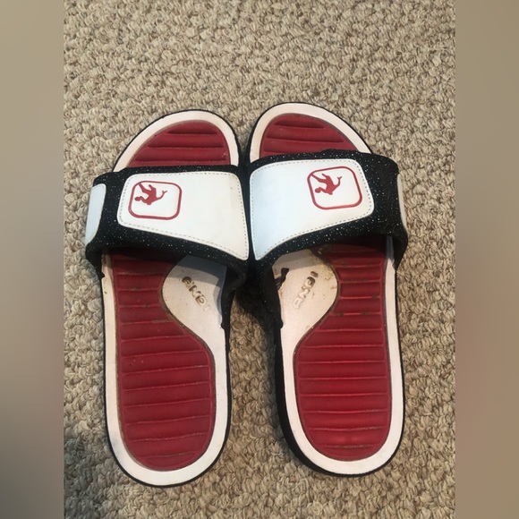 Andis | Shoes | Used Size Andi Black Red Slides For Men Size 7 | Poshmark